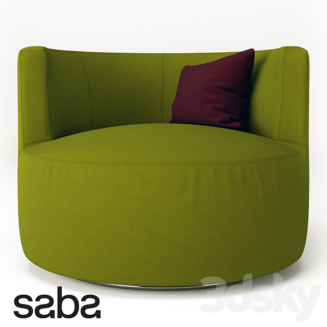 Saba Italia, Chance - Arm chair - 3D Models