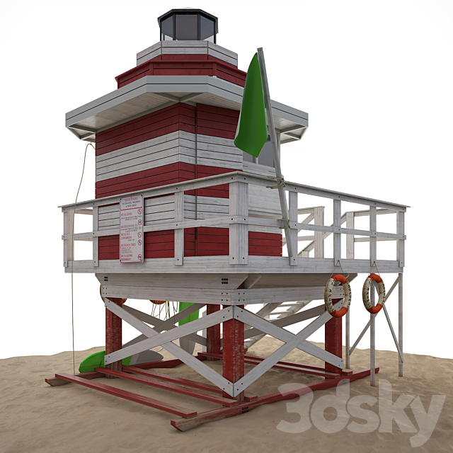 Lifeguard Station - Building - 3D Models