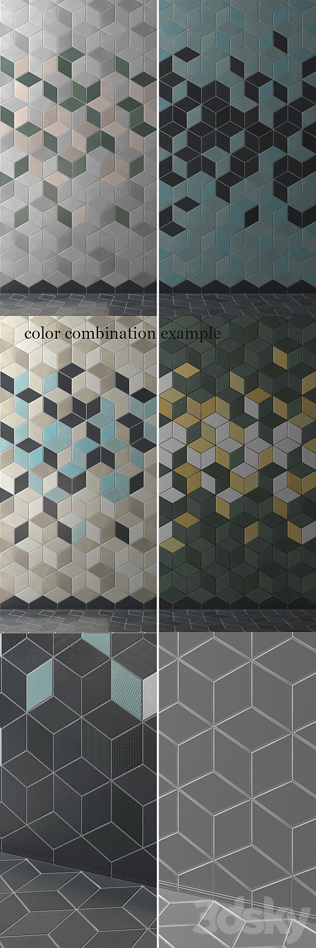 Tile TEX by Mutina - set 01 - Tile - 3D Models