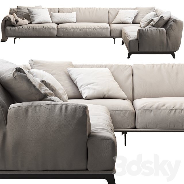 Poliform Tribeca 3 - Sofa - 3D Models
