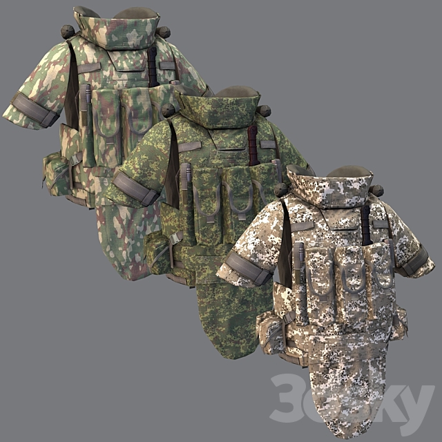 Body armor 6B43 RF - Clothes - 3D Models