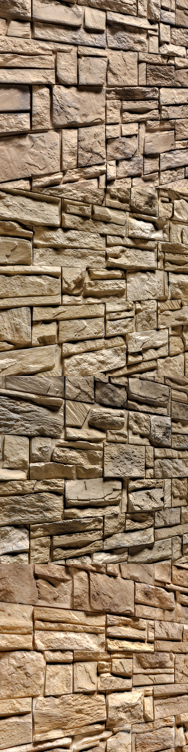 3d models: Stone - Stone Walls set 2