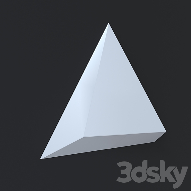 Triangle - 3D panel - 3D Models