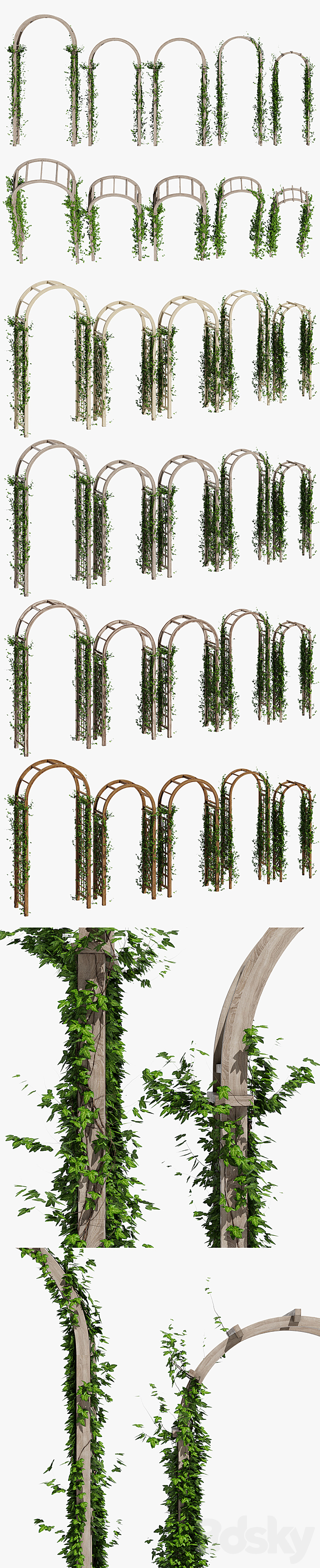 Garden arches three - Outdoor - 3D Models
