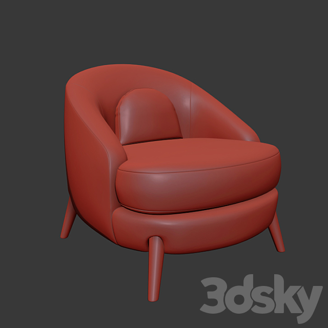 Bocca Lounge Chair Josephdirand - Arm chair - 3D Models