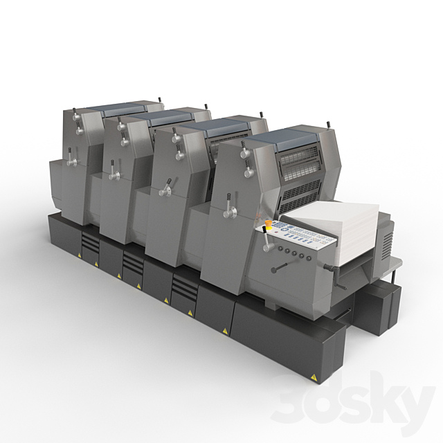 Heidelberg-4-color-printer - Miscellaneous - 3D Models