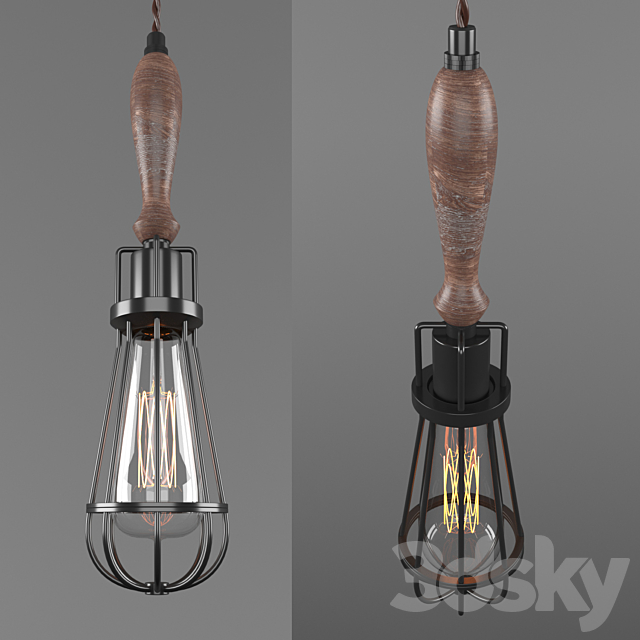 Pendant lamp Handle - Pendant light - 3D Models