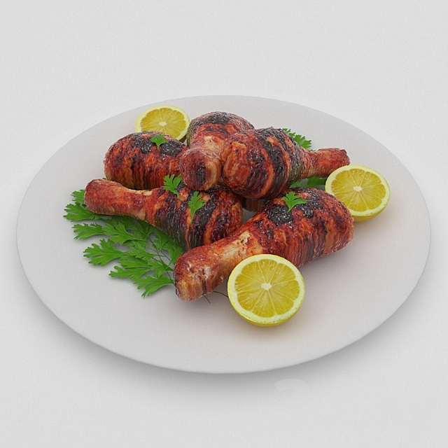 chicken - Food and drinks - 3D Models