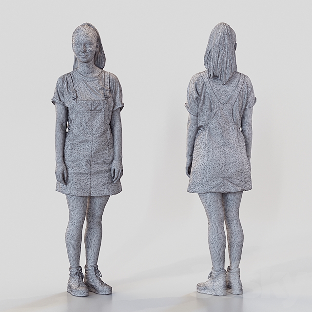 3d models: Creature - 3d scan woman 6