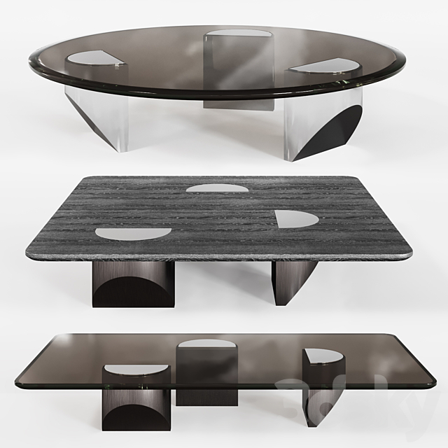 Minotti Wedge coffee table - Table - 3D Models
