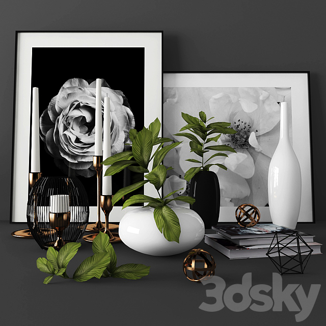 Decor set 01 - Decorative set - 3D Models - 3DSKY