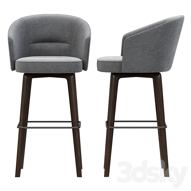 3d models: Chair - Minotti amelie stool