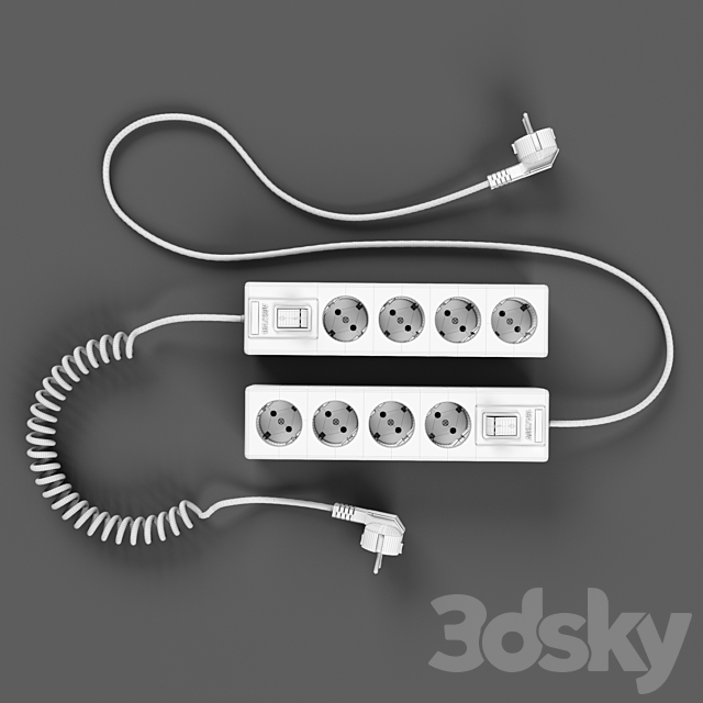 Extension cord-02 - Miscellaneous - 3D Models