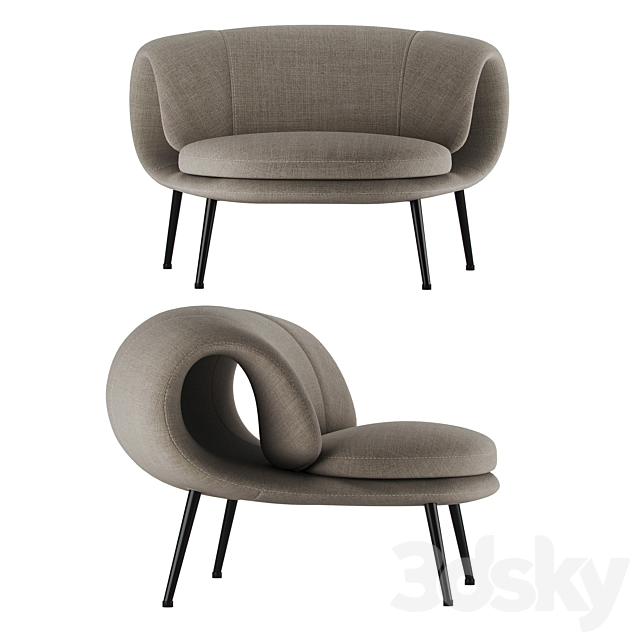Offecct Maki Arm Chair 3d Models