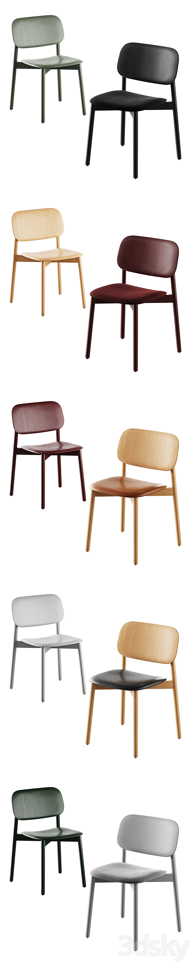 HAY Soft Edge 12 - Chair - 3D Models