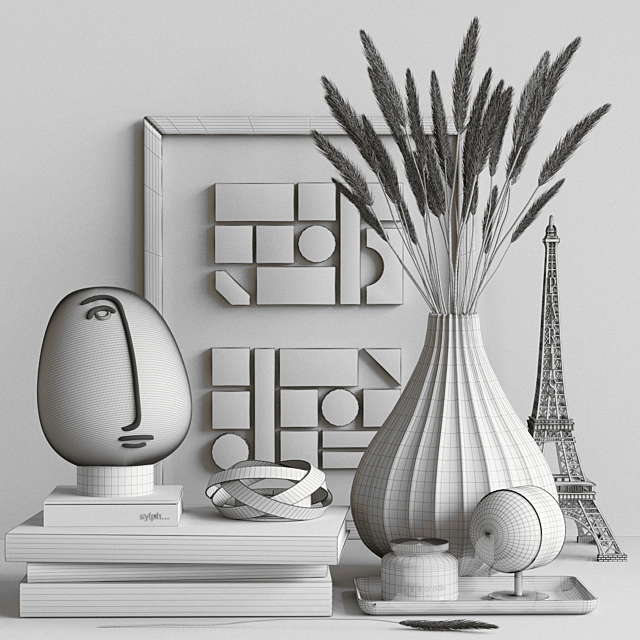 Set 016 Decorative Set 3d Models