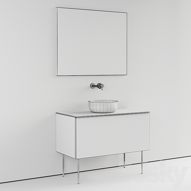 Inbani Strato Vanity Unit Set 5 - Bathroom furniture - 3D Models