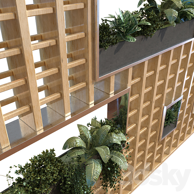 partition plant in box set 042 - Other decorative objects - 3D Models