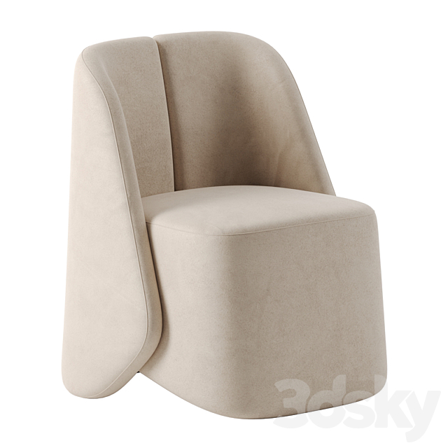 KEREN chair by Baxter - Arm chair - 3D Models