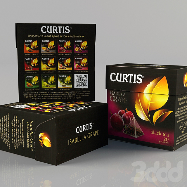 Чай "Curtis" Curtis Tea - Мелочь для кухни - 3D Модель