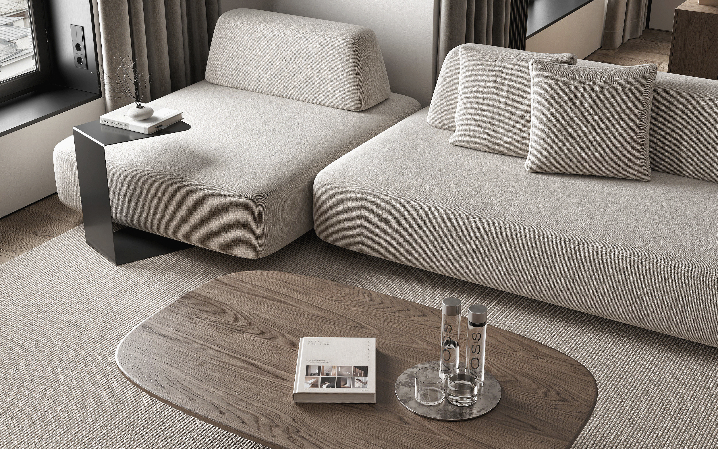 Kitchen & Living room - Работа из галереи 3D Моделей